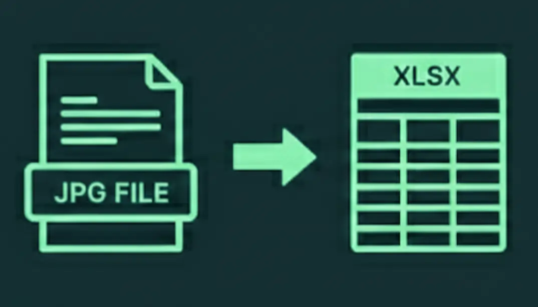 Da Jpg a Excel - Convertire Immagine in Excel